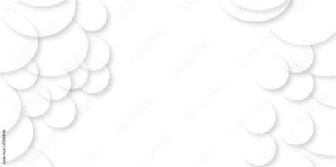 Modern Abstract White Background With Circles White Bubblerandom Shifted White Circle