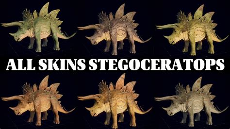All New Skins Stegoceratops Jurassic World Evolution 2 Youtube