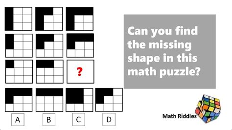 math riddles solve difficult missing shapes puzzles