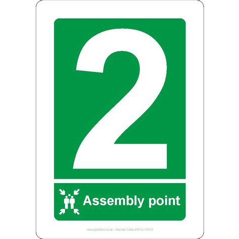 Assembly Point 2 Sign Jps Online Ltd Assembly Point 2 Sign Jps Online Ltd