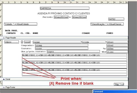 Report With Blank Lines Just At Bottom Microsoft Foxpro Tek Tips