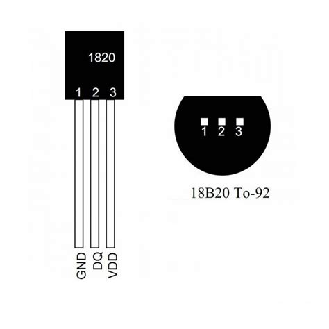 Ds18b20 To 92 Digital Temperature Sensor