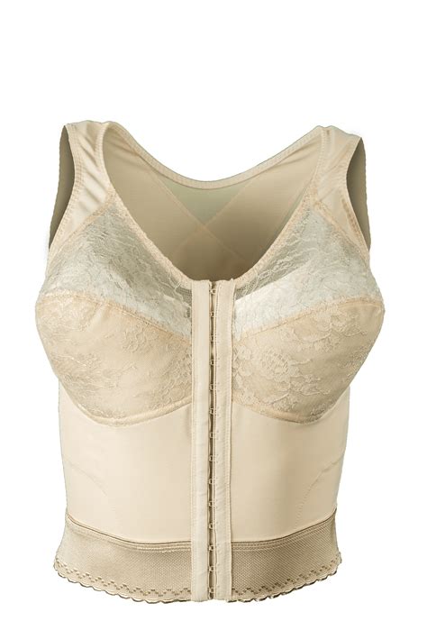 Front Closure Longline Bra With Back Support Rago American Shapewear