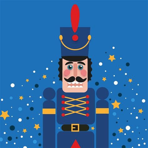 Christmas Blue Nutcracker Doll Guard Cute Soldier Toy December Ballet Party Creative Merry Xmas