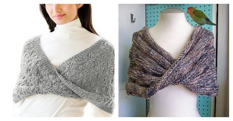 10 Twisted Shawl Wrap Knitting Patterns