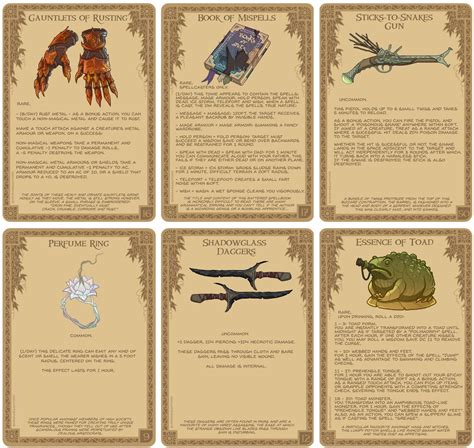 The Assorted Magical Items Card Deck Mrjamesford