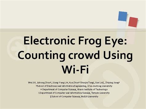 Electronic Frog Eye Counting Crowd Using Wifi Wei