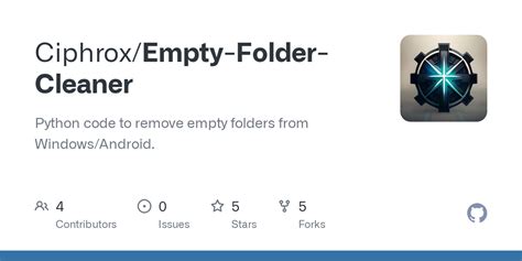 Github Ciphroxempty Folder Cleaner Python Code To Remove Empty