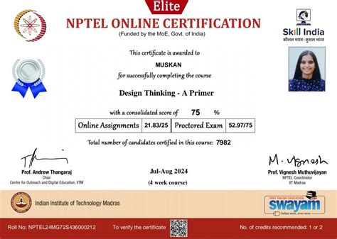 Muskan Pawar On Linkedin Designthinking Nptel Iitmadras