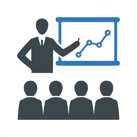 Presenting Business Strategy Icon Black Vector And Glyph 25896972 Vector Art At Vecteezy