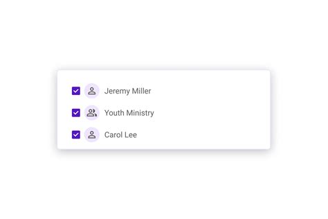 Visible Checkboxes Pastorsline