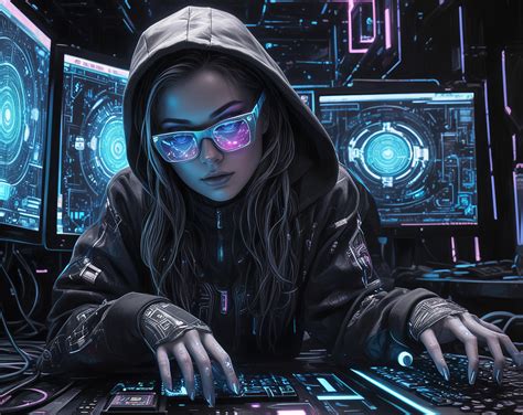 Hacker Girl 1 By Necr0x0der On Deviantart