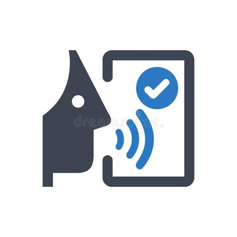Voice Authentication Icon Stock Vector Illustration Of Sign 361702122