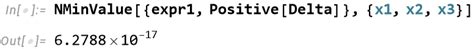 Inequalities Prove Positivity Of Two Symmetric Polynomials In Three Variables Over The Reals