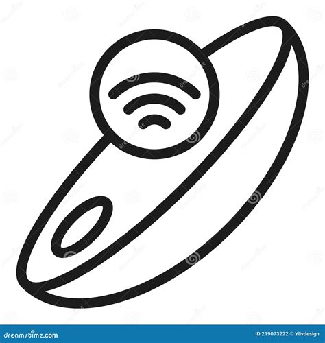 Internet Tracker Icon Outline Style Stock Vector Illustration Of Line Black 219073222