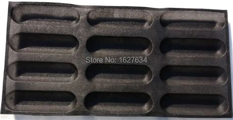 9 실리콘 천공 유연한 빵 베이킹 양식 지하철 스타일 빵 베이킹 트레이 짠 유리 직물 빵 금형 붙지 트레이bread Baking Traybread Bakingbread