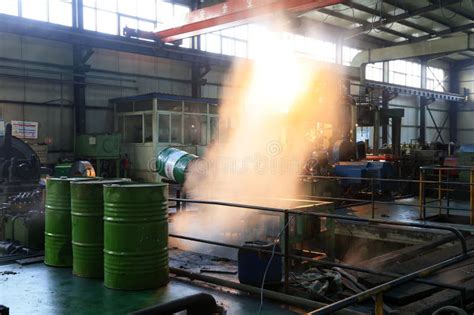Iron And Steel Enterprise Production Workshop Editorial Photo Image Of Lighting Plant 365707076