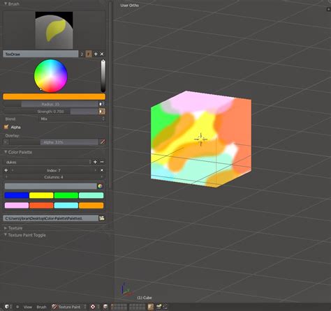 Color Palettes In Blender