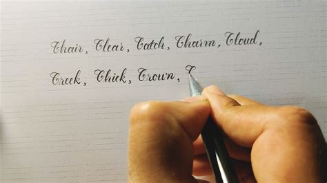 How To Write Letter C And Words In Calligraphy Cursive Handwriting Cursive Handwriting