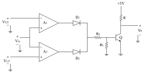 Window Comparator Analog Integrated Circuits Electronics Tutorial