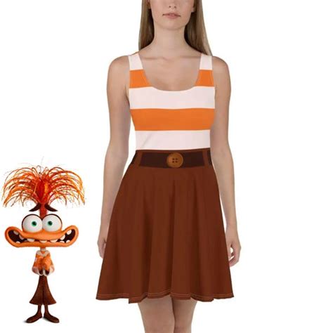 Adult Inside Out Costume Anxiety Etsy