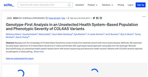 Genotype First Analysis In An Unselected Health System Based Population And Phenotypic Severity