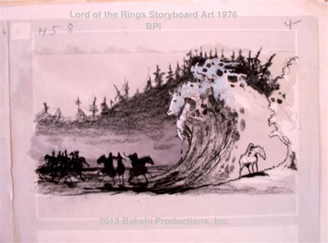 Production Art From Ralph Bakshis Lord Of The Rings Reactor