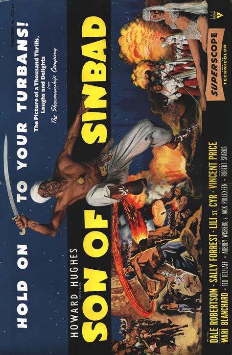 At Auction Son Of Sinbad 1955 Original Movie In House Movie Book Son