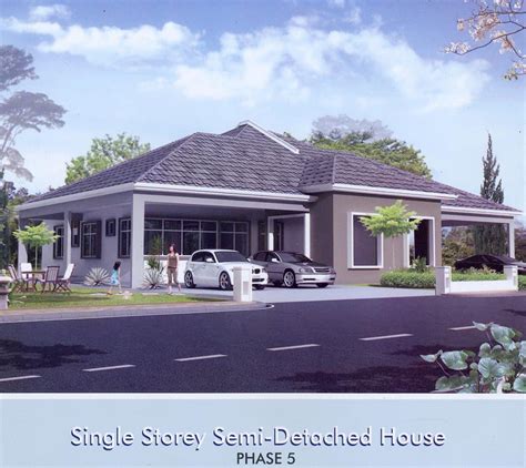 Single Storey Semi Detached House At River View Park Miri