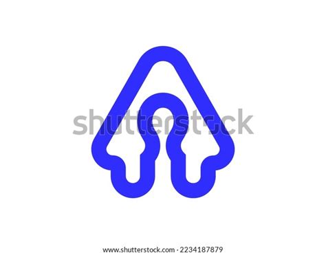 Letter Arrow Mark Logo Home Letter Stock Vector Royalty Free