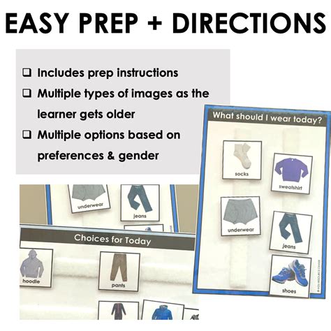 Getting Dressed Visual Chart — Autism Grown Up