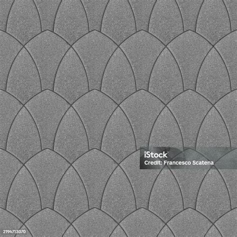 외부 응용 프로그램에 사용하기 위한 자동 잠금 콘크리트 포장의 이음매 없는 질감 곡선 모양의 모듈식 요소 렌더링에 유용한 고해상도 이미지 0명에 대한 스톡 사진 및 기타