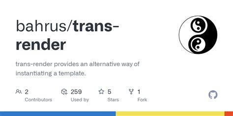 github bahrus trans render trans render provides an alternative way