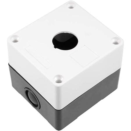 Amazon Com Uxcell Push Button Switch Control Station Box Mm Button Hole Waterproof Gray And