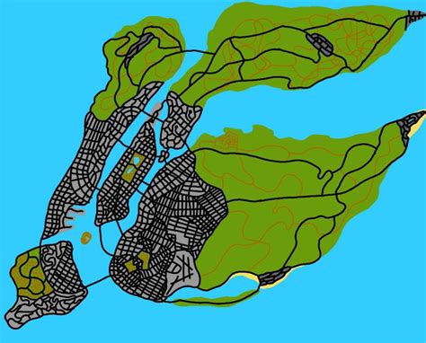 Some Gta Map Concepts I Made Video Game Geography Amino