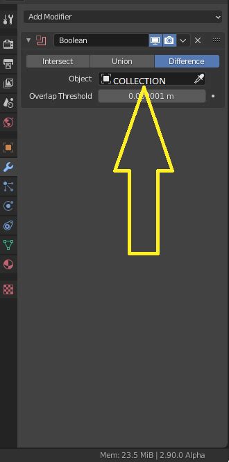 Modeling How To Apply A Boolean Modifier To A Collection Blender