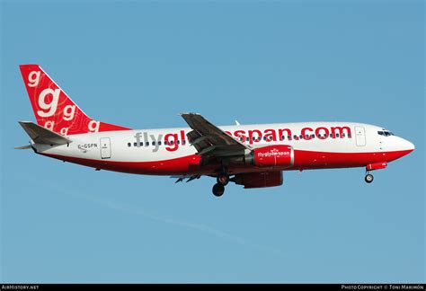 Aircraft Photo Of G Gspn Boeing 737 31s Flyglobespan Airhistory