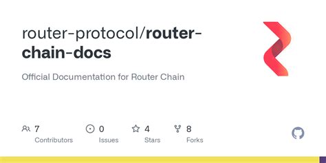 GitHub Router Protocol Router Chain Docs Official Documentation For Router Chain