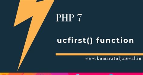 Php Ucfirst Function Uppercase Letter Hacking