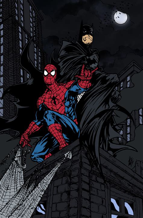 Batman And Spider Man By Elvin Hernandez By Edcom02 On Deviantart