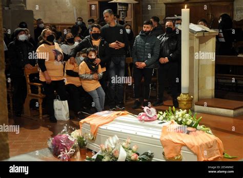Palermo Italy 26th Jan 2021 Palermo Funeral Of Little Antonella