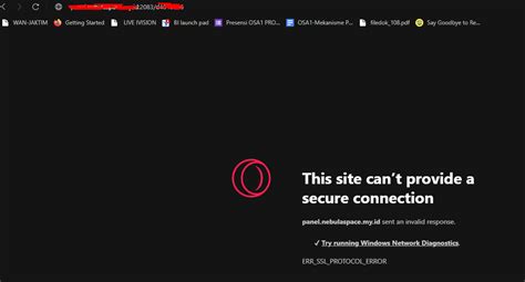 Cant Access The Panel After Setting Up Ssl On The Panel Itself Not