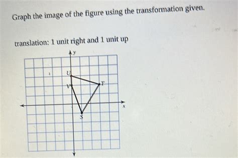 Solved Graph The Image Of The Figure Using The Transformation Given