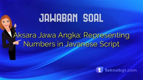 Aksara Jawa Angka Representing Numbers In Javanese Script