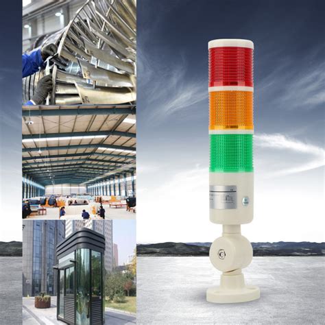 Red Green Orange CNC Machine Warning LED Indicator Signal Light LED Alarm Circular Tower Lamp