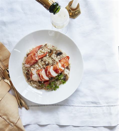 Lobster With Creamy Mushroom Risotto Wine Enthusiast