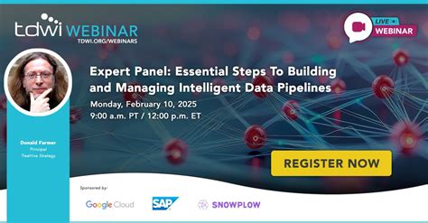 Tdwi On Linkedin Webinar Tdwi Expertpanel Datapipelines Bi Analytics Ai Automation…