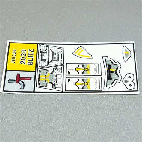 Jonak Toys Phase 2 Decal Sheet Arc Trooper Blitz