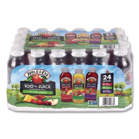 100 Fruit Juice Variety Pack Assorted Flavors 10 Oz Bottle 24carton