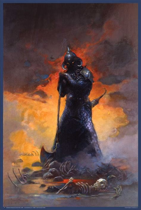Frank Frazetta Death Dealer Bones Poster Trippystore